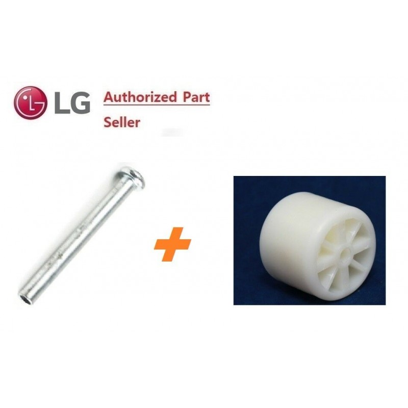LG GENUINE PART Fridge Rear Roller & Shaft Kit - Fits Most of LG Fridge